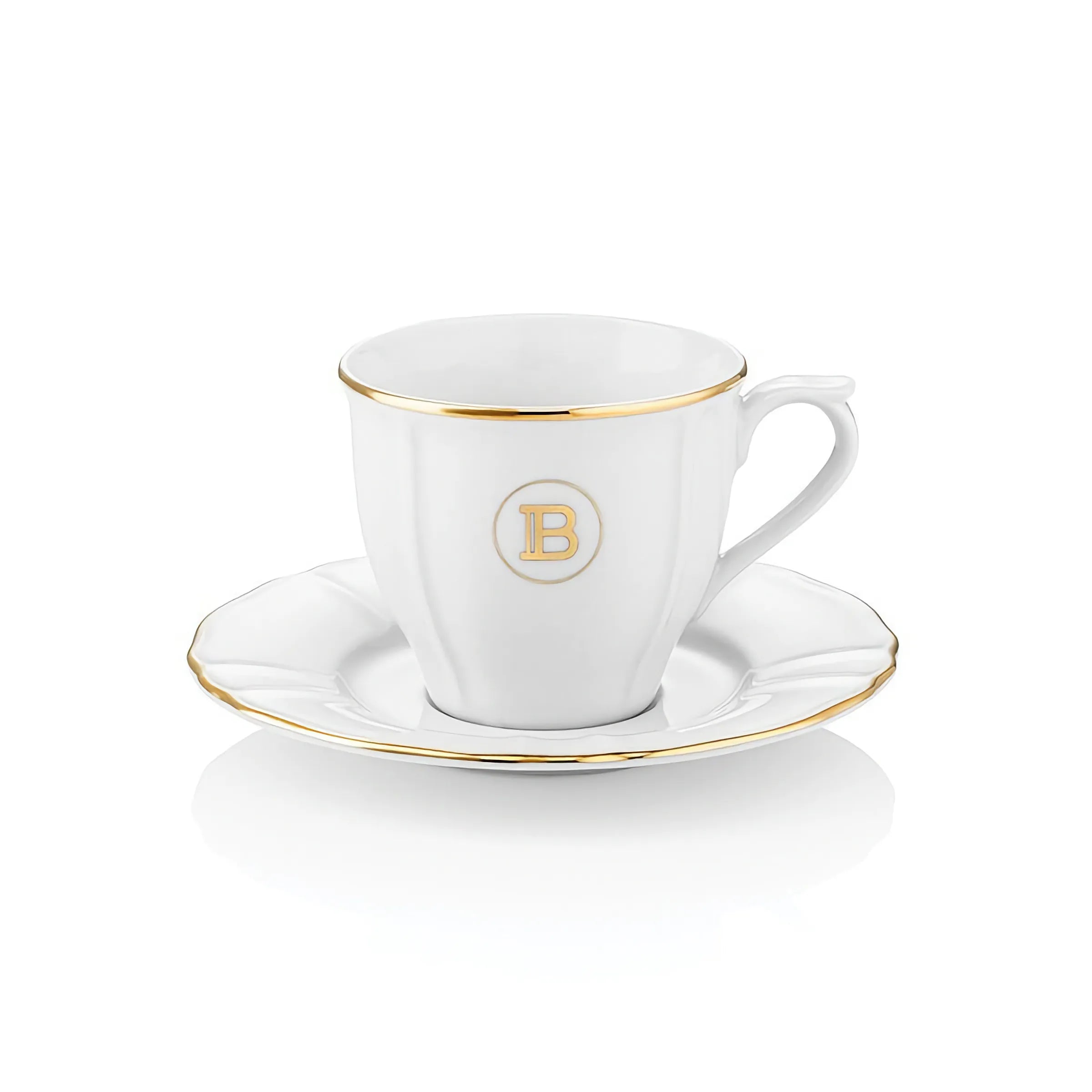 Balmain Porcelain Cup and Saucer - 6pc – International Beauty