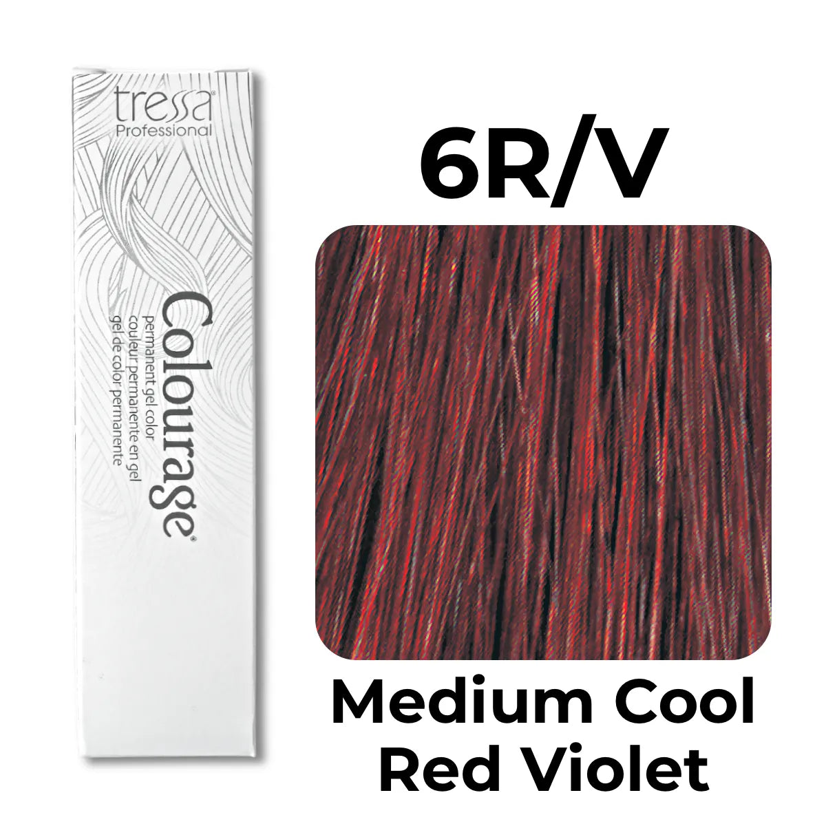 6R/V - Medium Cool Red Violet - Colourage – International Beauty ...
