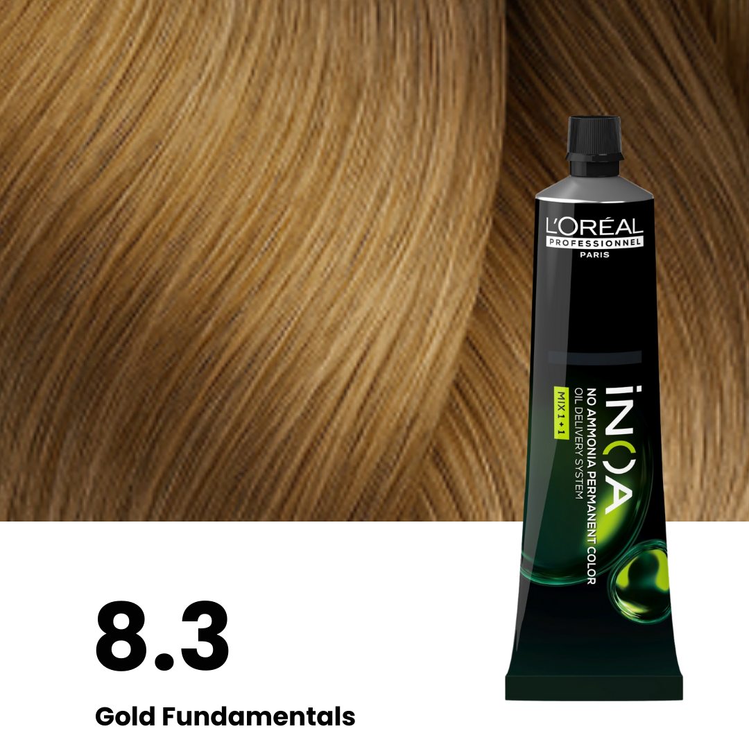 8.3/8G - Light Golden Blonde -Inoa Gold Naturals – International Beauty
