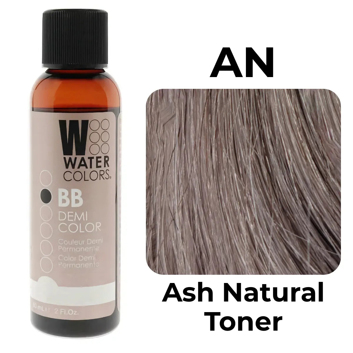AN - Ash Natural Toner - Watercolors BB Demi – International Beauty ...