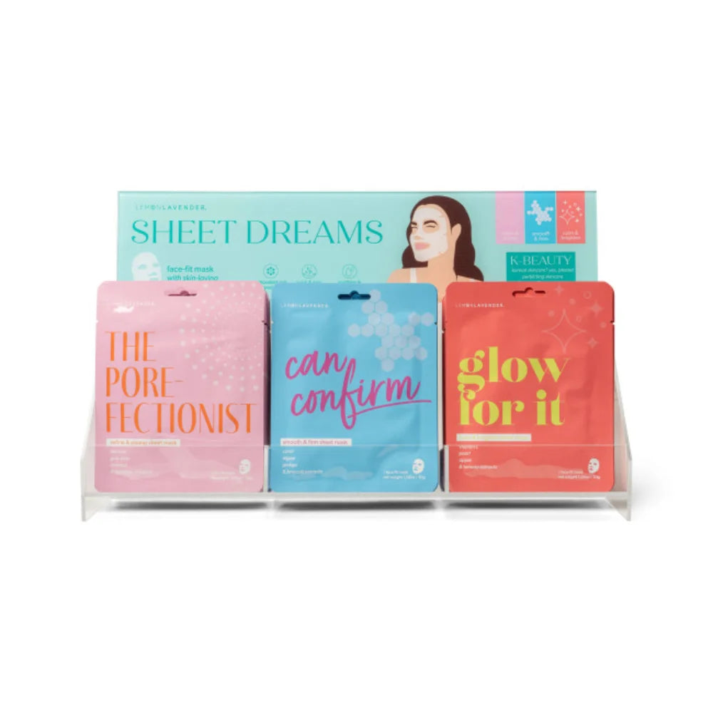 SHEET DREAMS FACE MASKS DISPLAY 48pc – International Beauty Services ...